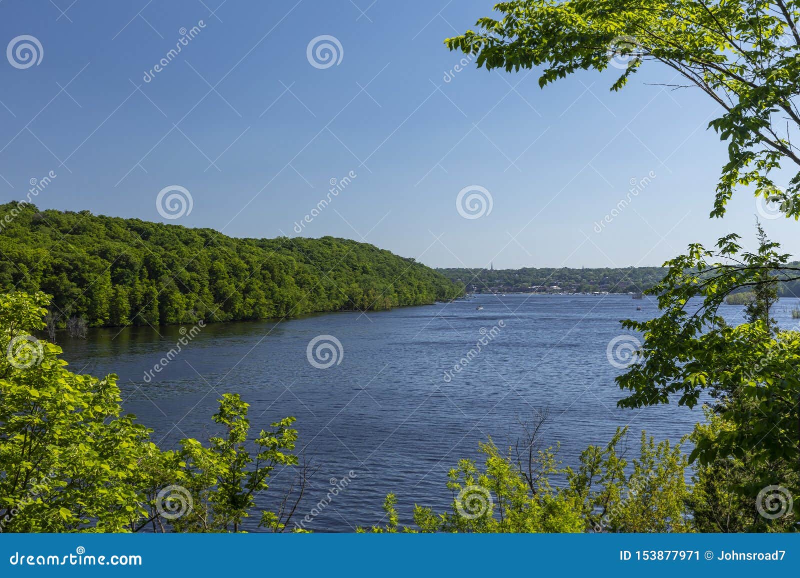 St. Croix River Scenic View Stock Image - Image of vista, valley: 153877971