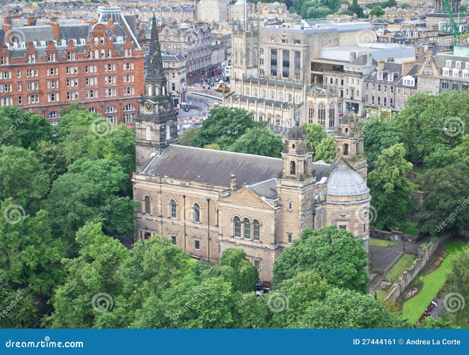 St Cuthbert S Church, Edinburgh Stock Image - Image of iconic, gardens ...