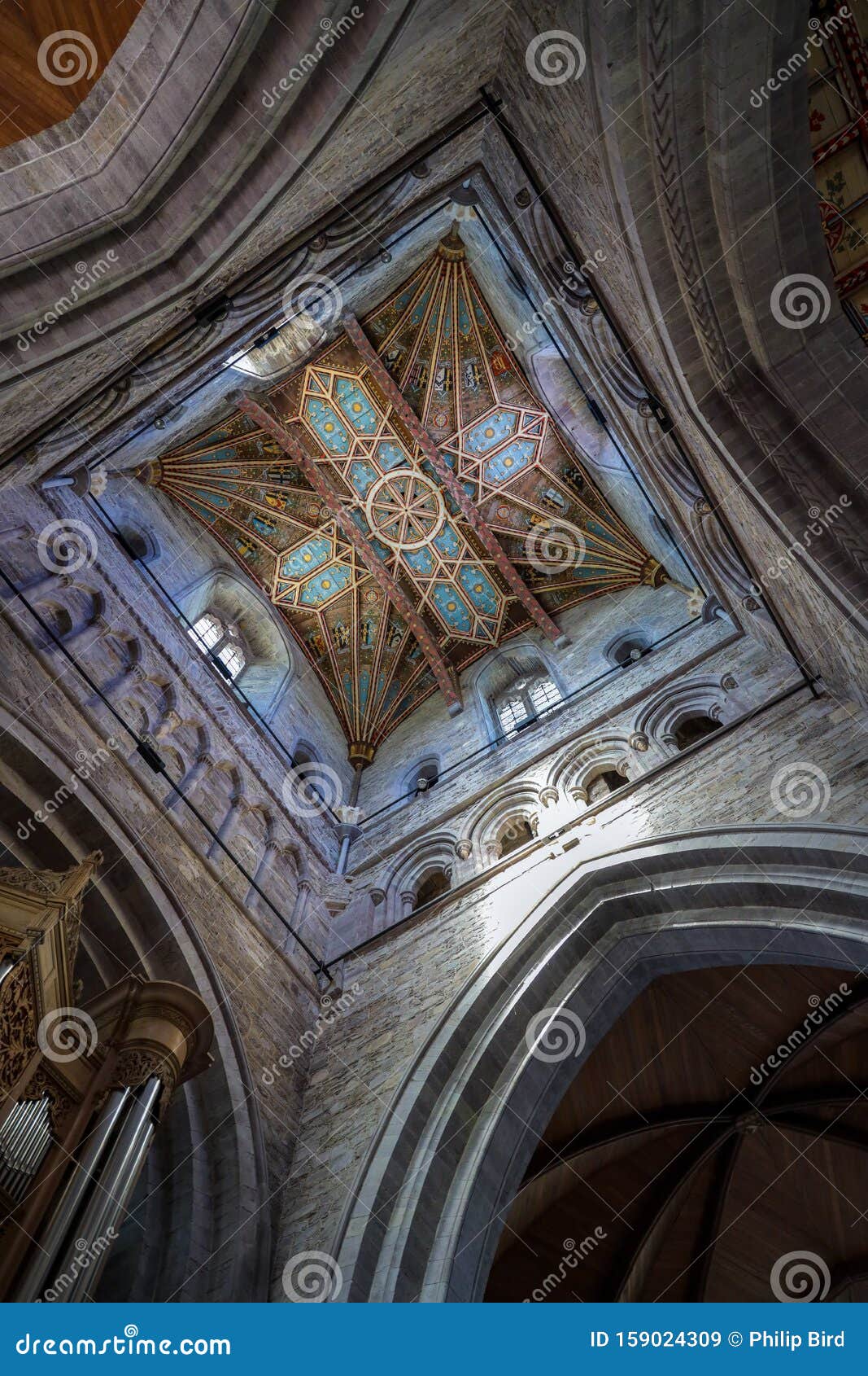 Interior View of the Cathedral at St David`s in Pembrokeshire on ...