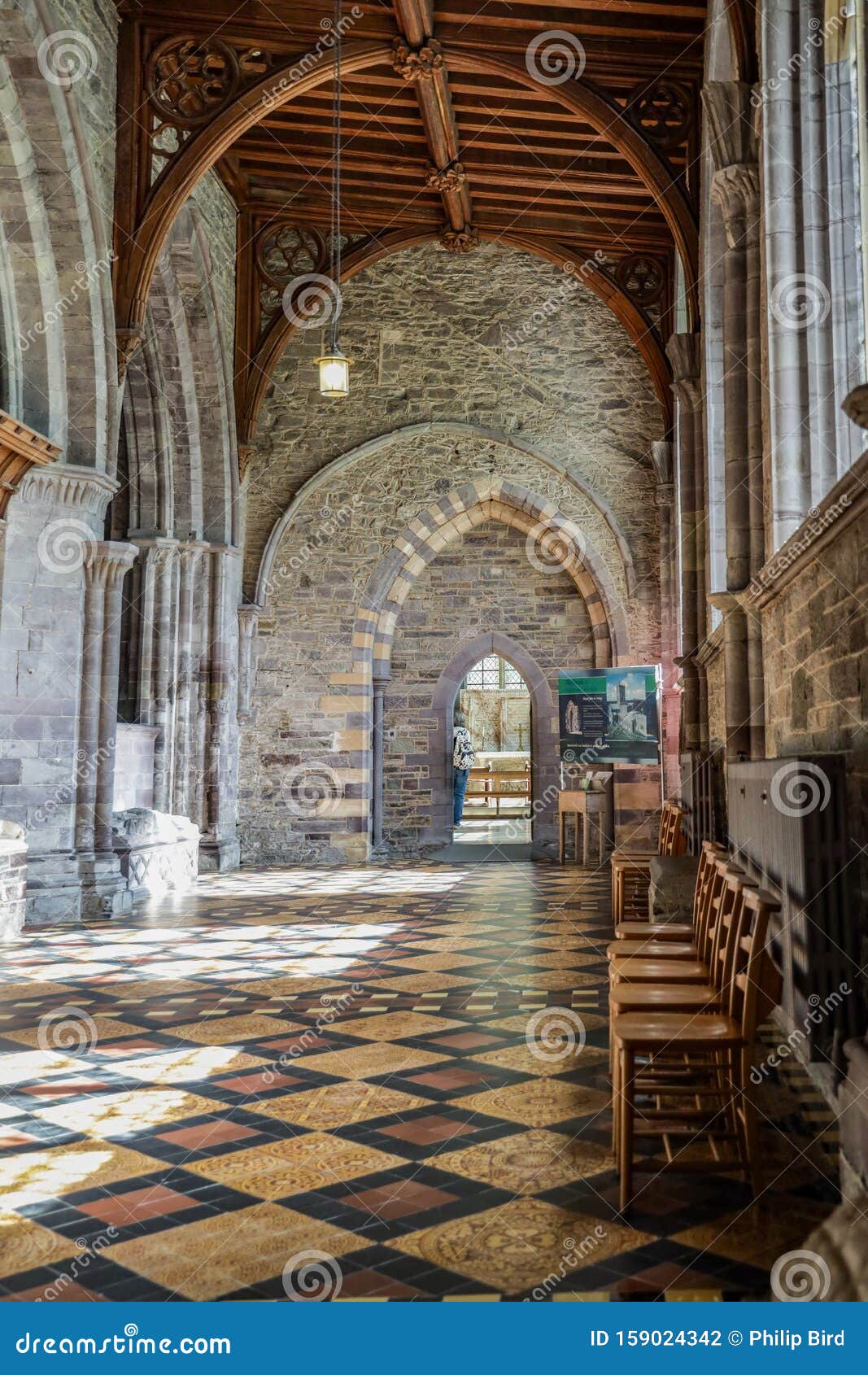 Interior View of the Cathedral at St David`s in Pembrokeshire on ...