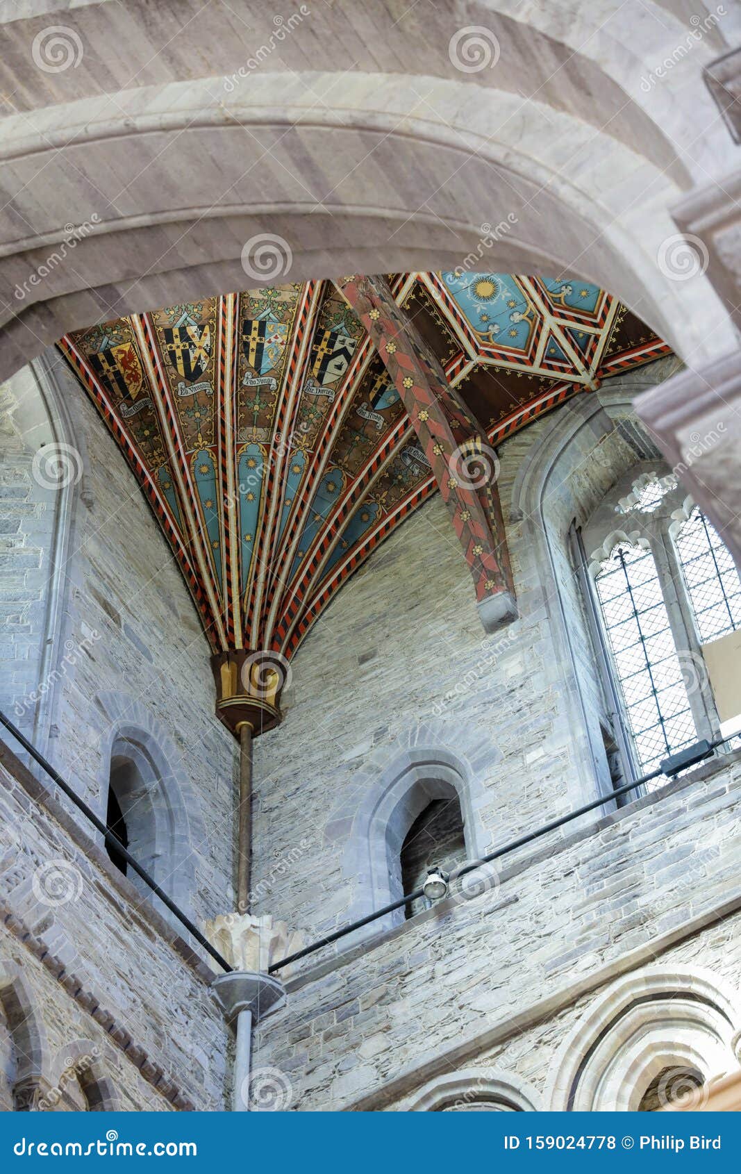 Interior View of the Cathedral at St David`s in Pembrokeshire on ...