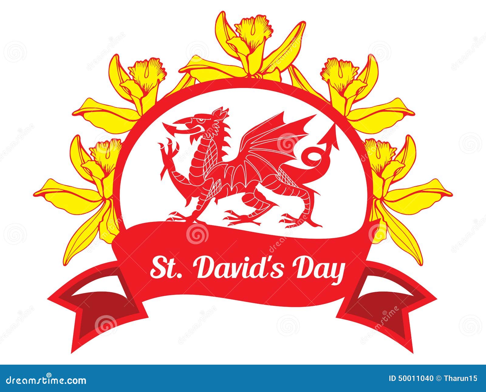 St. Davids Day stock illustration. Illustration of culture - 50011040
