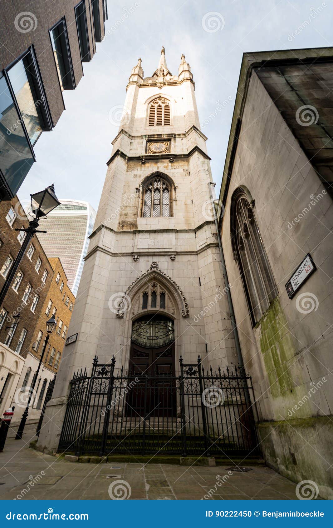St. Dunstan in the East, London Stock Photo - Image of london, building ...