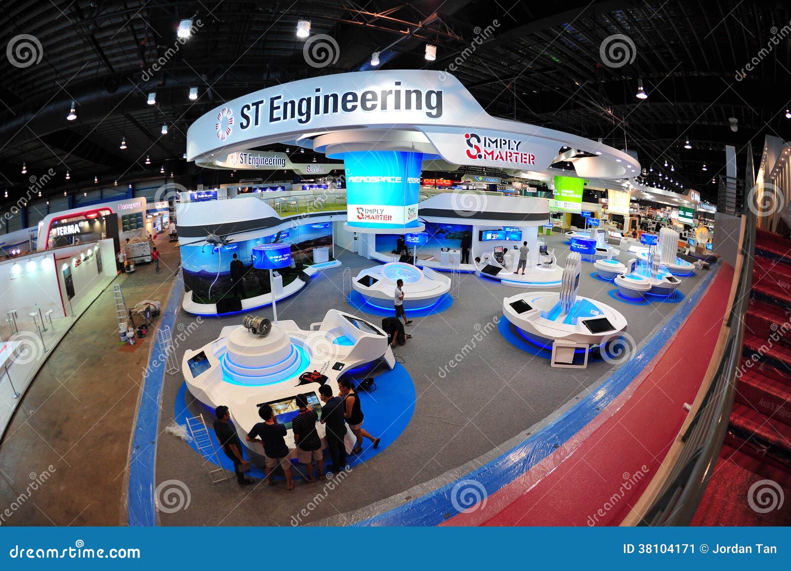 ST Engineering Booth Showcasing Defense And Military Solutions At ...