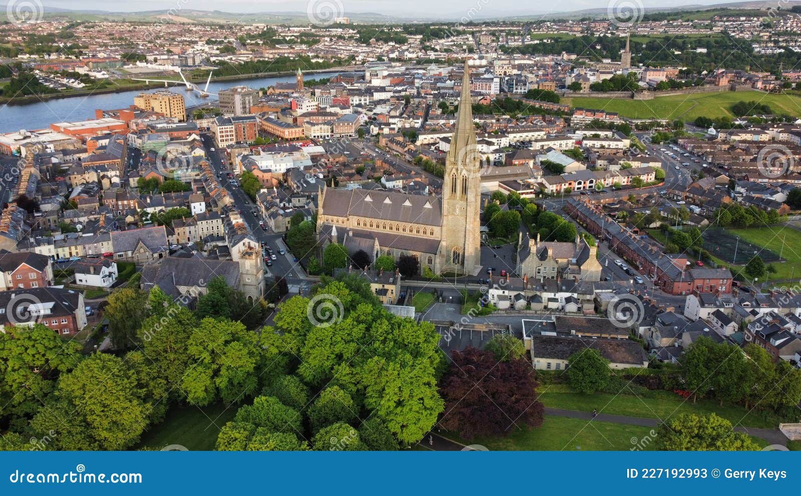 St Eugene& X27;s Cathedral Derry Standing Out from the Crowd Stock ...