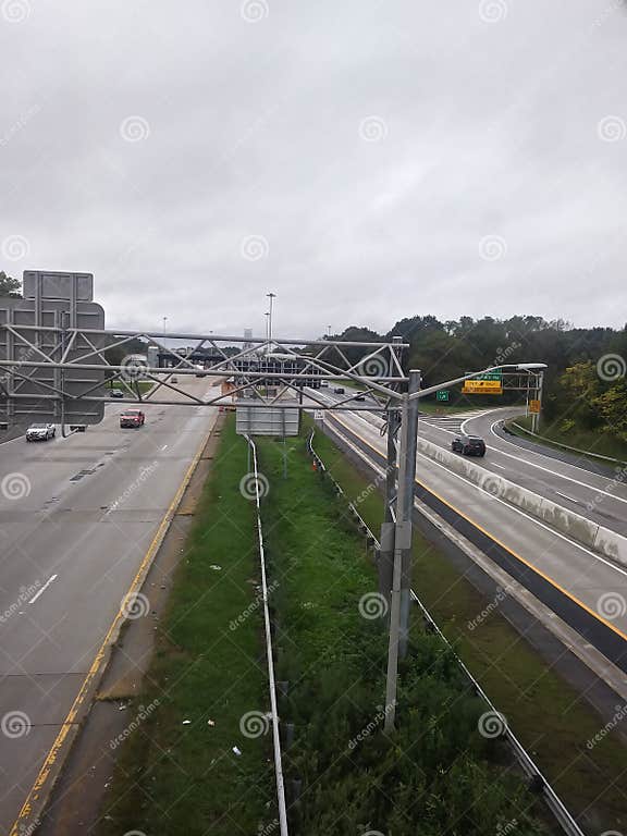 The 1st Exit of a Major Highway/expressway Stock Photo - Image of major ...