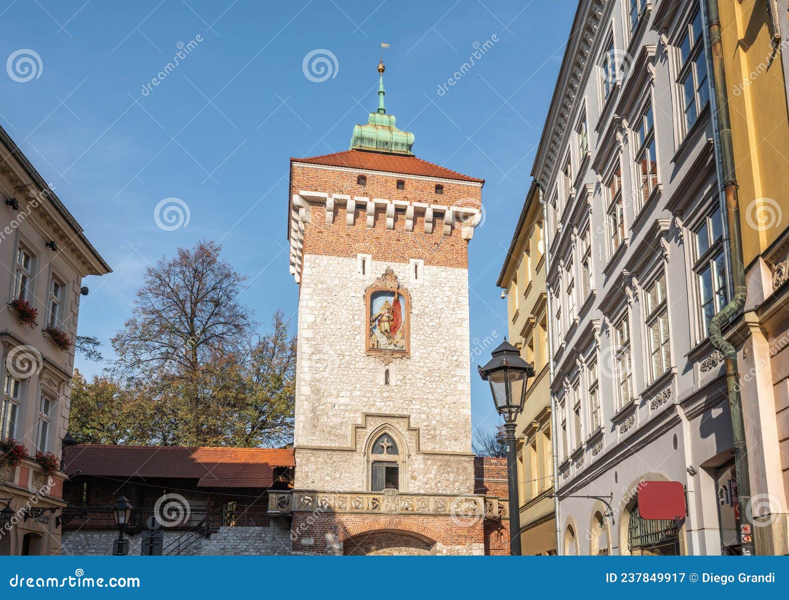 St. Florian`s Gate - Krakow, Poland Stock Image - Image of florian ...