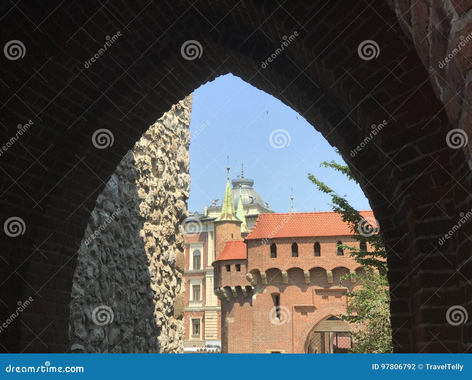 St. Florian`s Gate in Krakow Stock Photo - Image of medieval, krakow ...