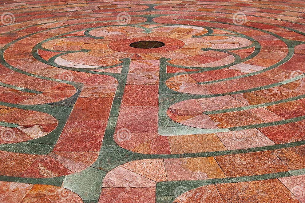 St. Francis Labyrinth Closeup Stock Image - Image of maze, gothic: 20075673