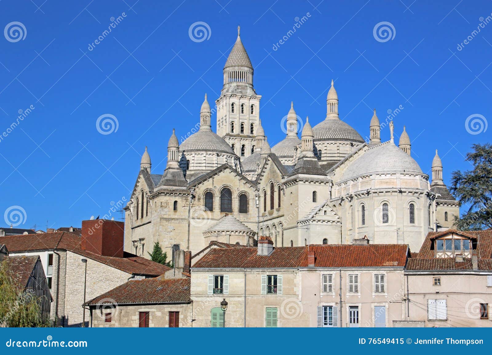 St Front Cathedral, Perigueux Imagem de Stock - Imagem de telhado ...