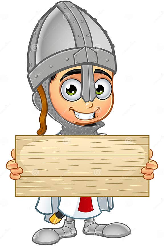 St George Boy Knight Character Ilustración del Vector - Ilustración de ...