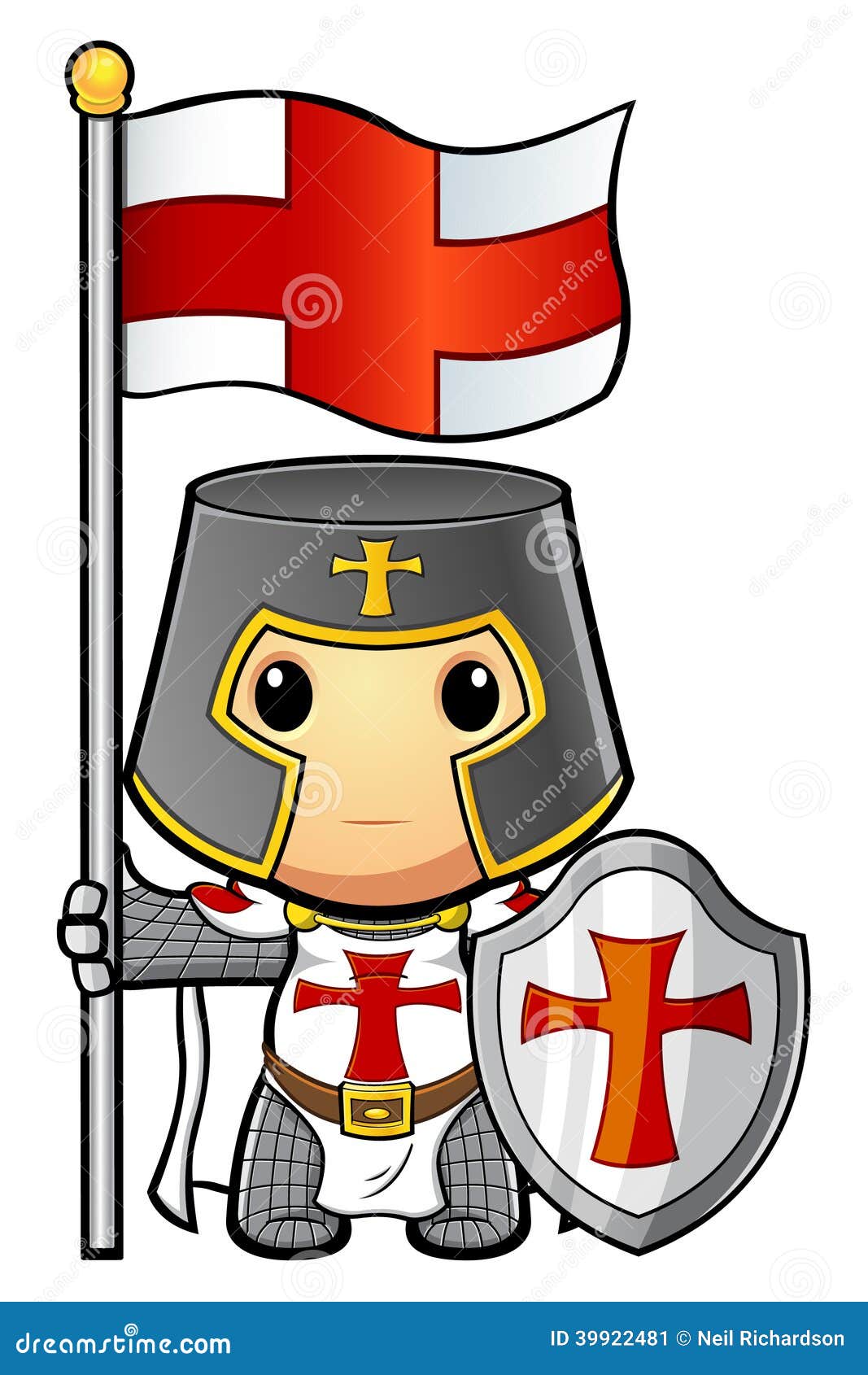 St George Cartoon Knight stock vector. Illustration of saint - 39922481