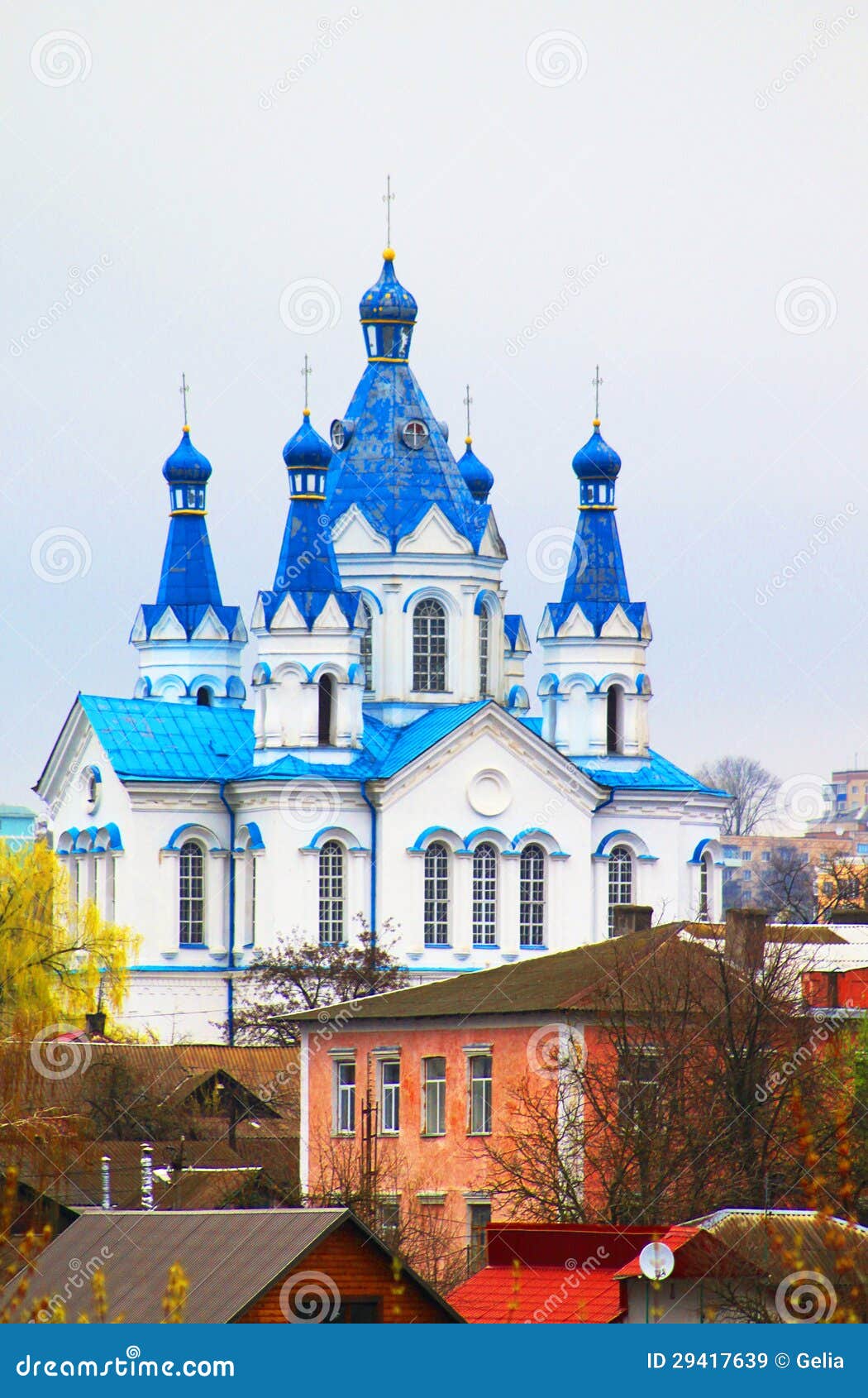 St. George Cathedral in Kamyanets-Podilsk Stock Image - Image of clouds ...
