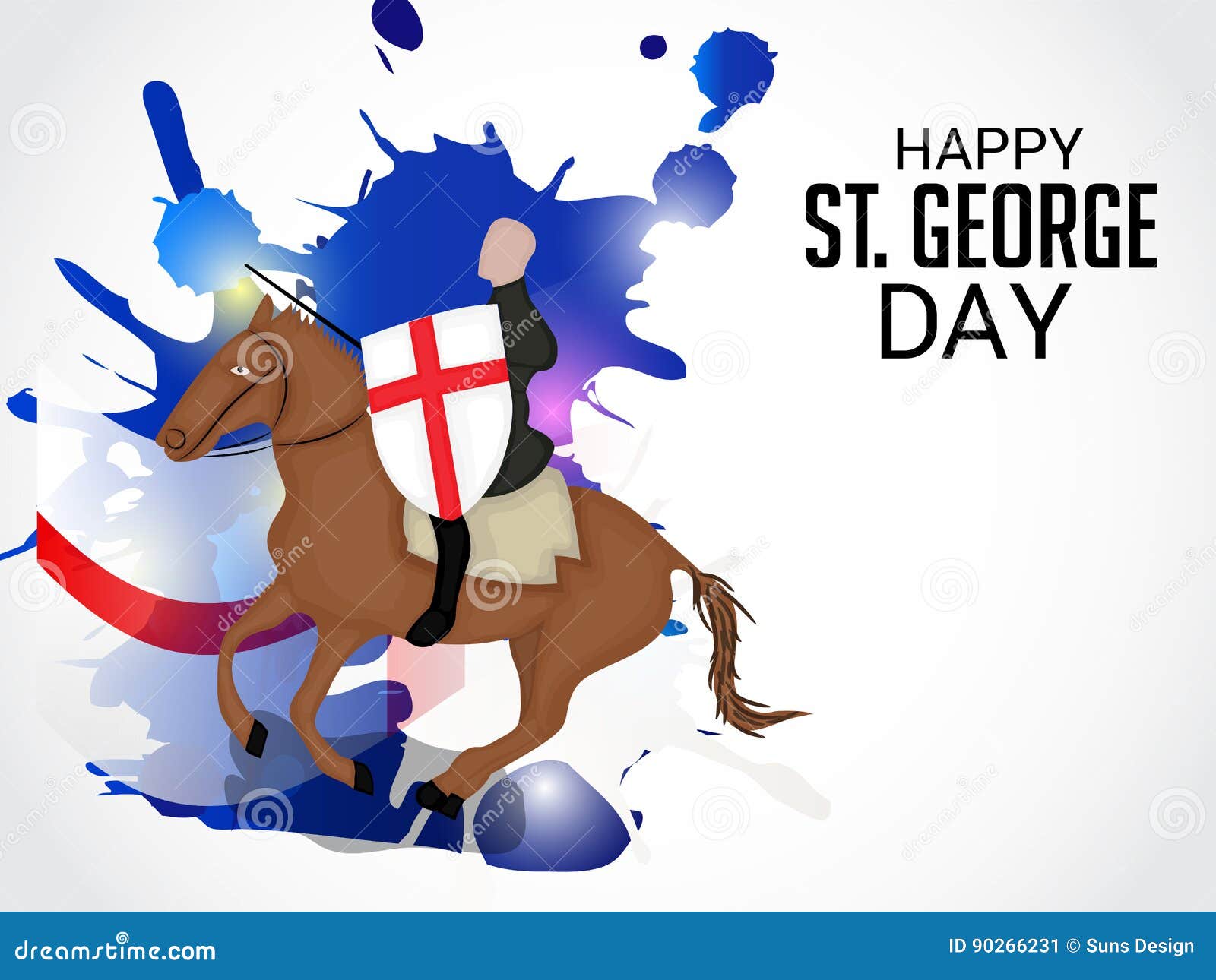 St. George Day stock illustration. Illustration of banner - 90266231