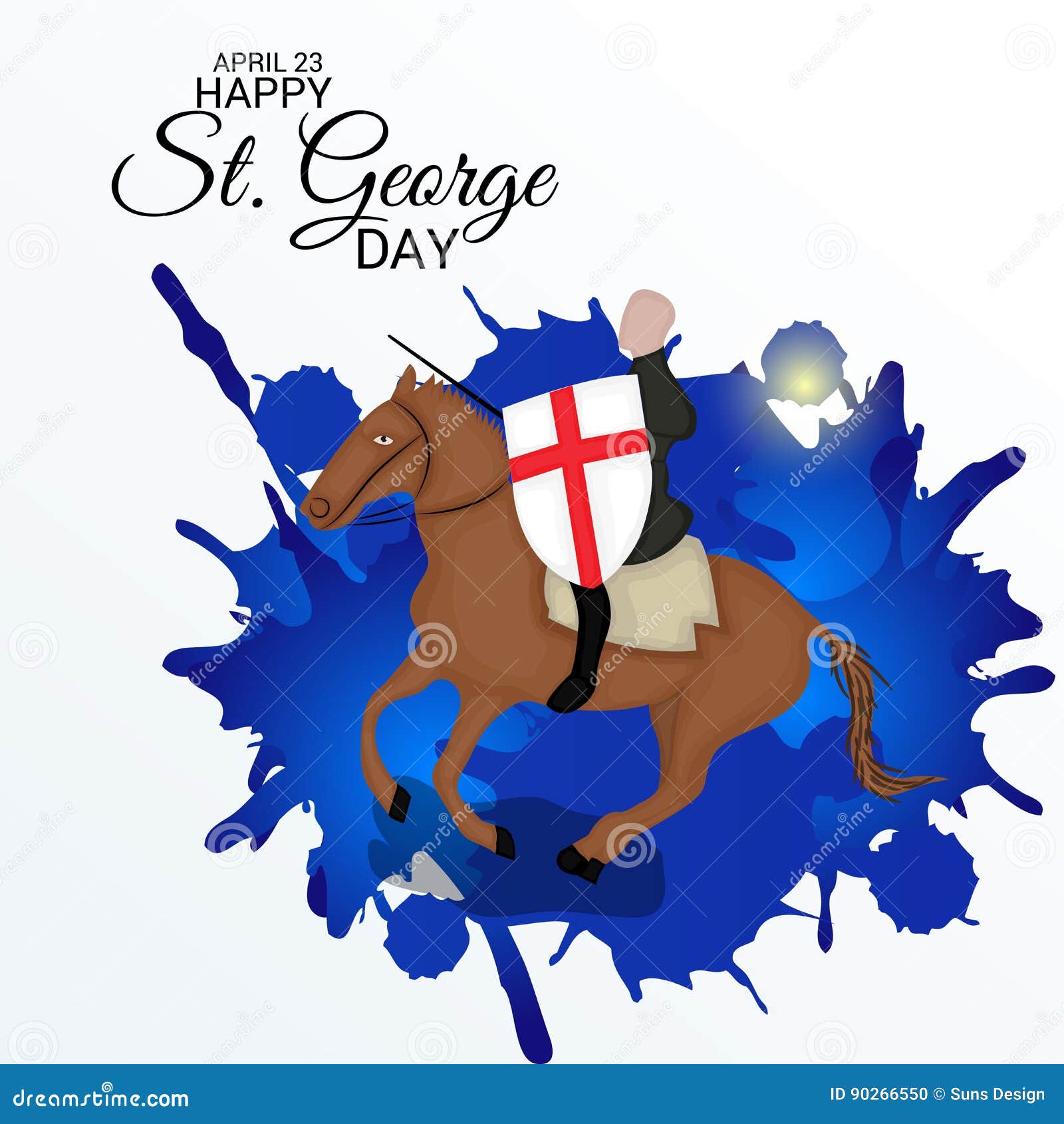 St. George Day stock illustration. Illustration of georges - 90266550