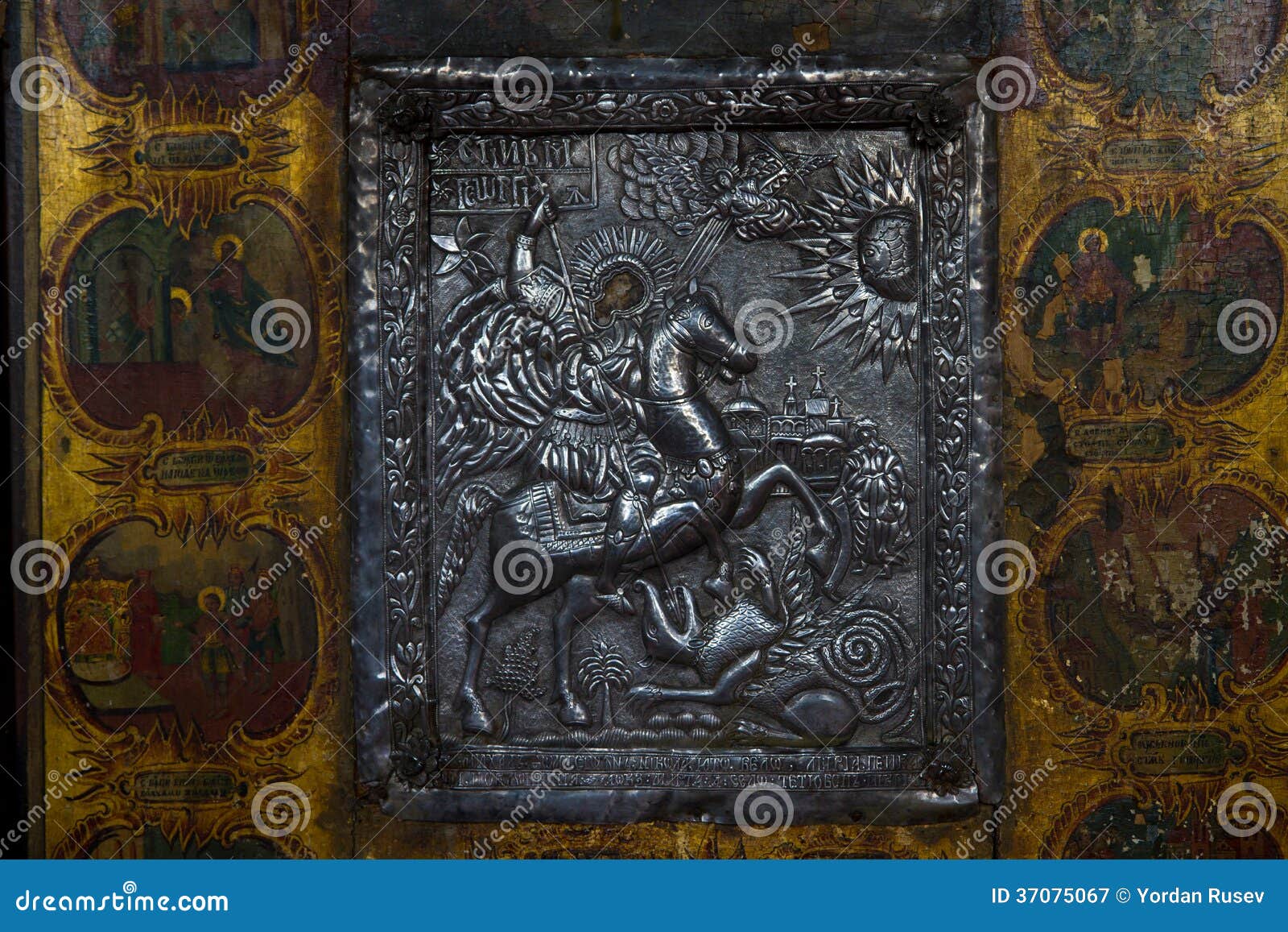 St. George icon stock image. Image of religion, faith - 37075067