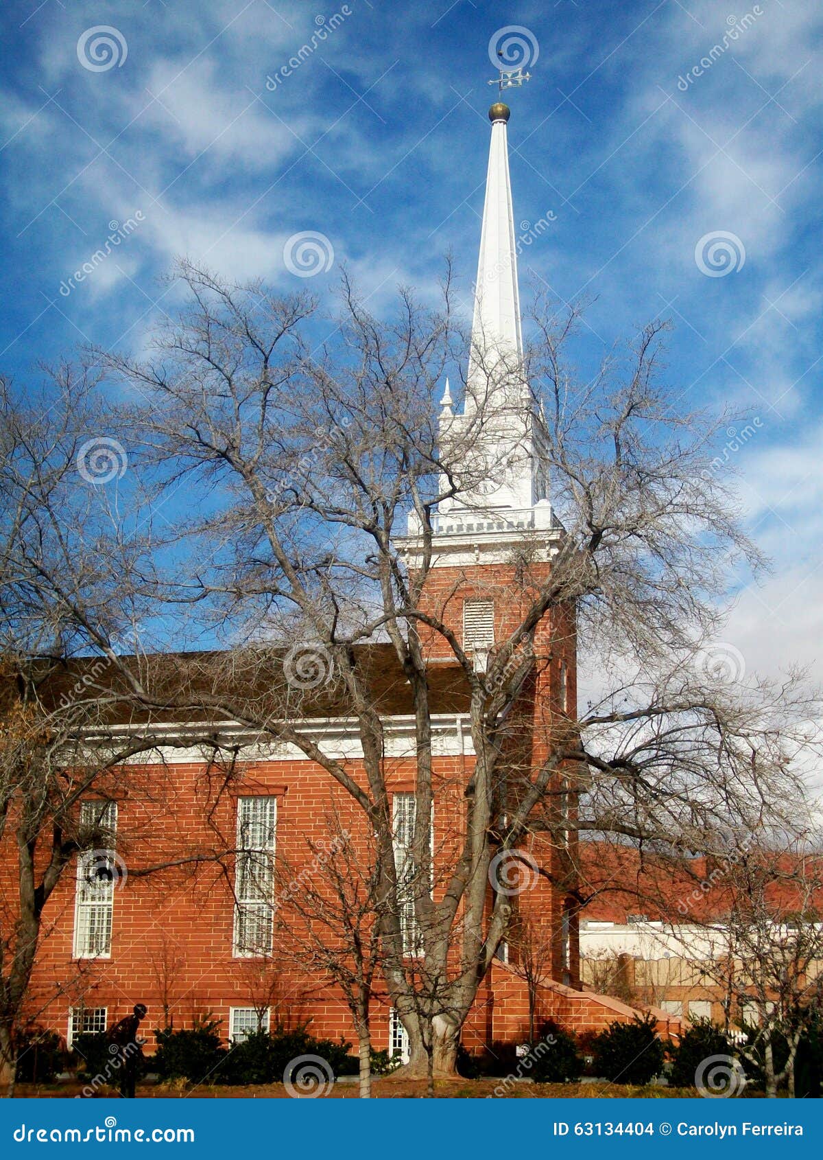 St. George LDS Church stock photo. Image of brick, steeple - 63134404