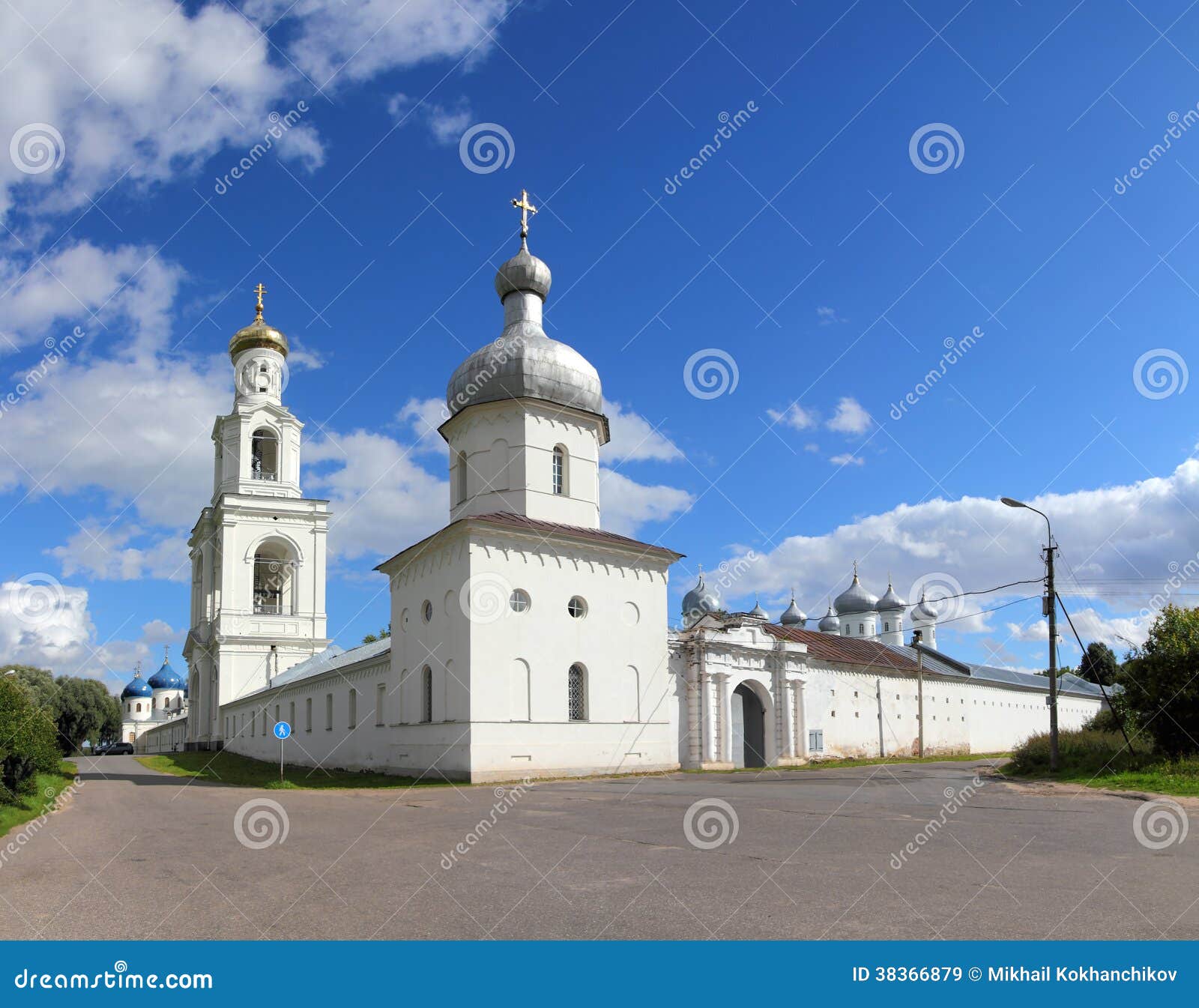St. George Monastery in Veliky Novgorod Stock Image - Image of building ...