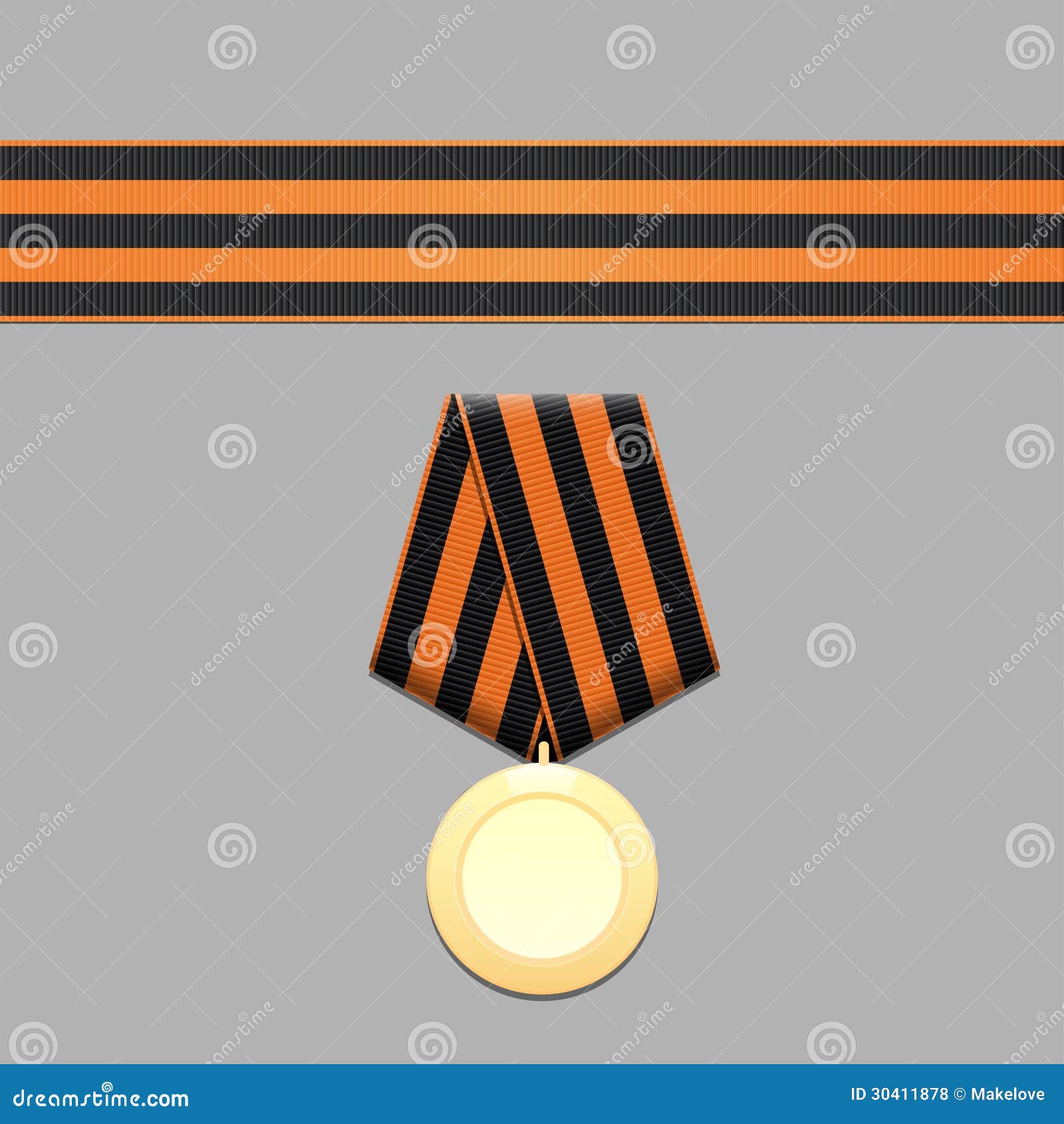 St. George Ribbon vektor abbildung. Illustration von george - 30411878