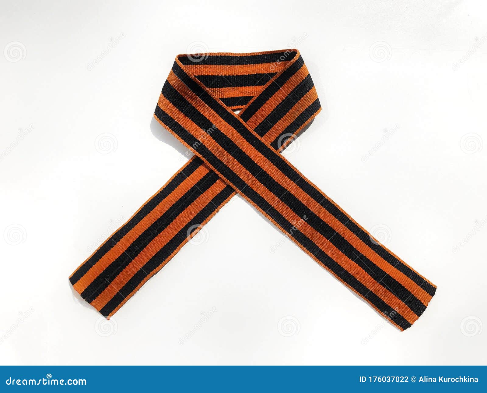 St. George Ribbon Isolated on White Background Stock Photo - Image of ...