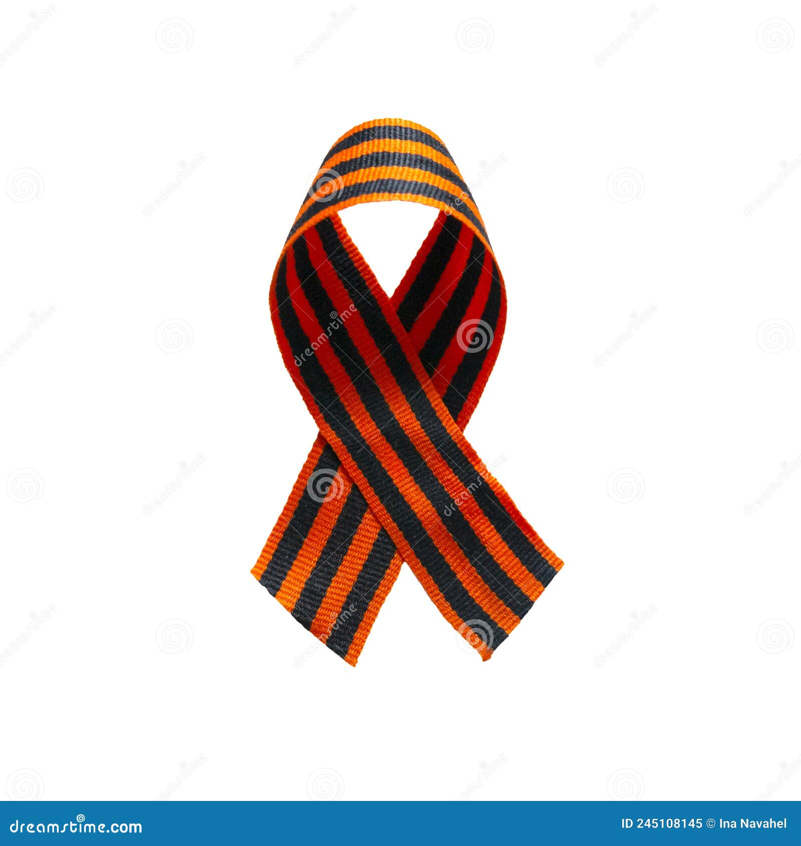 St. George Ribbon on a White Background Stock Image - Image of military ...