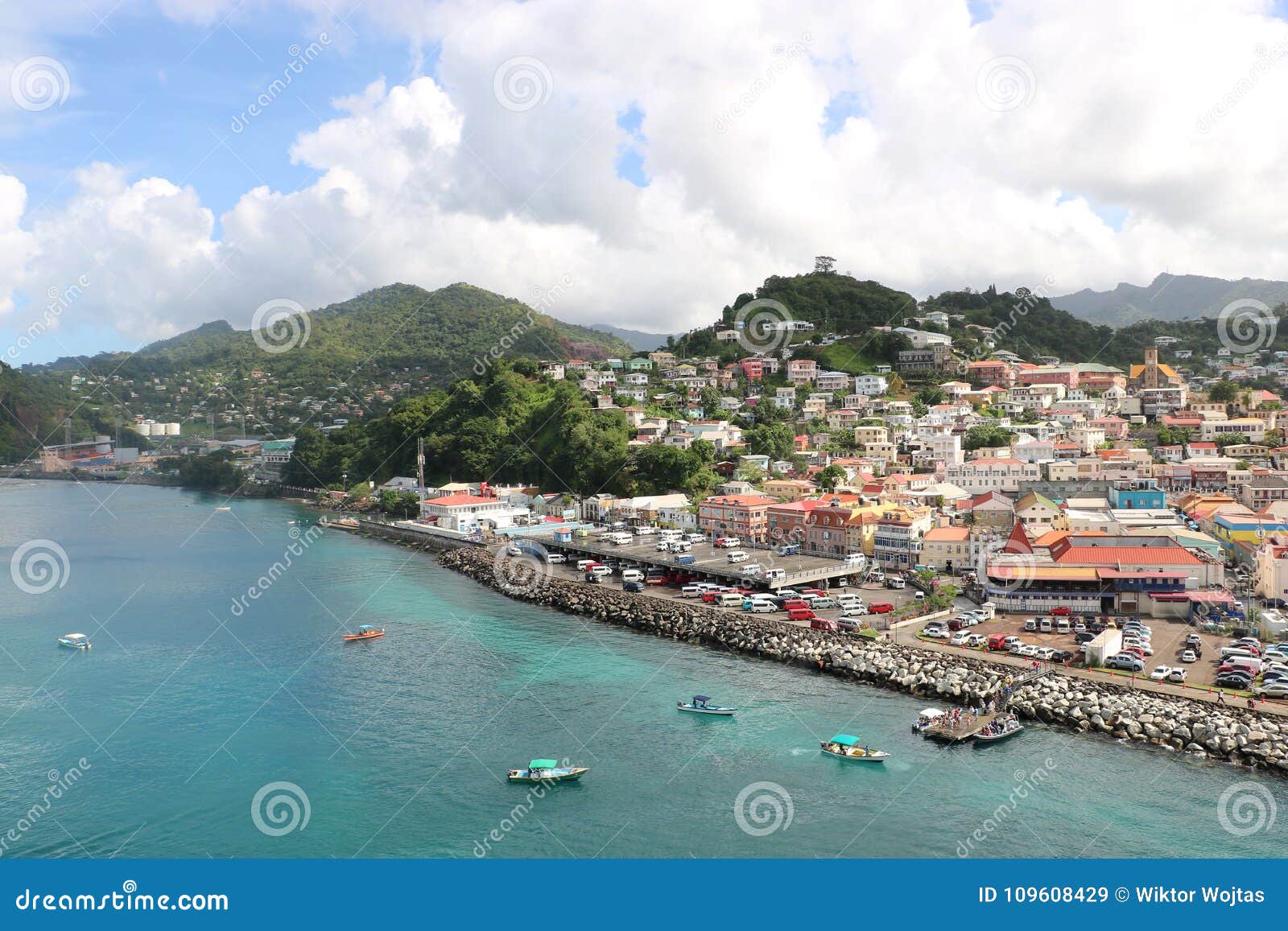 St George`s, Grenada editorial stock image. Image of capital - 109608429