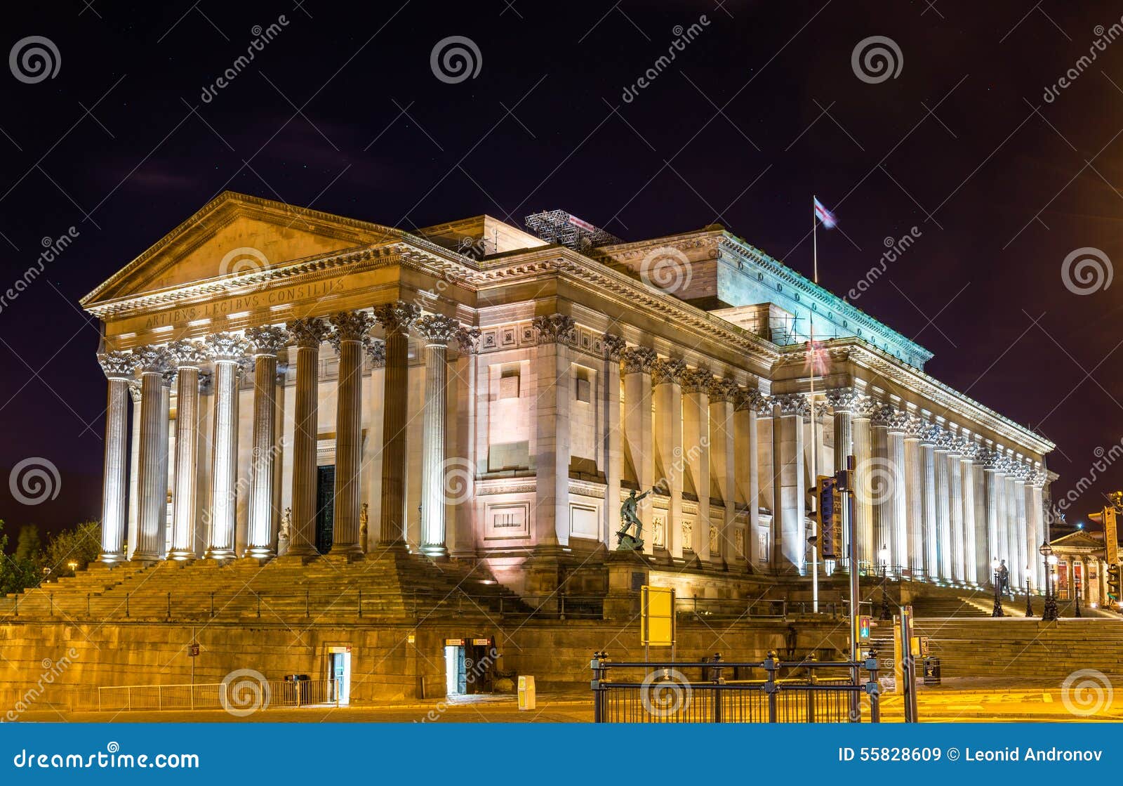 St. George S Hall in Liverpool Stock Image - Image of liverpool, local ...