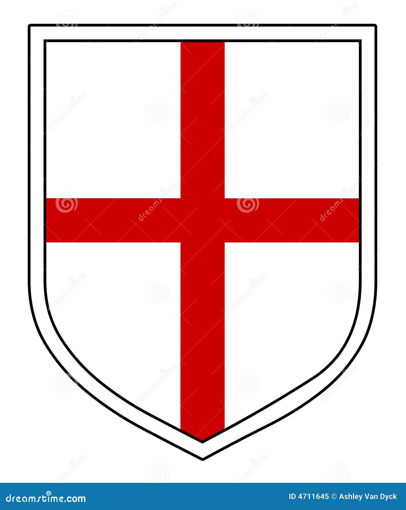 St George s Shield stock vector. Illustration of british - 4711645