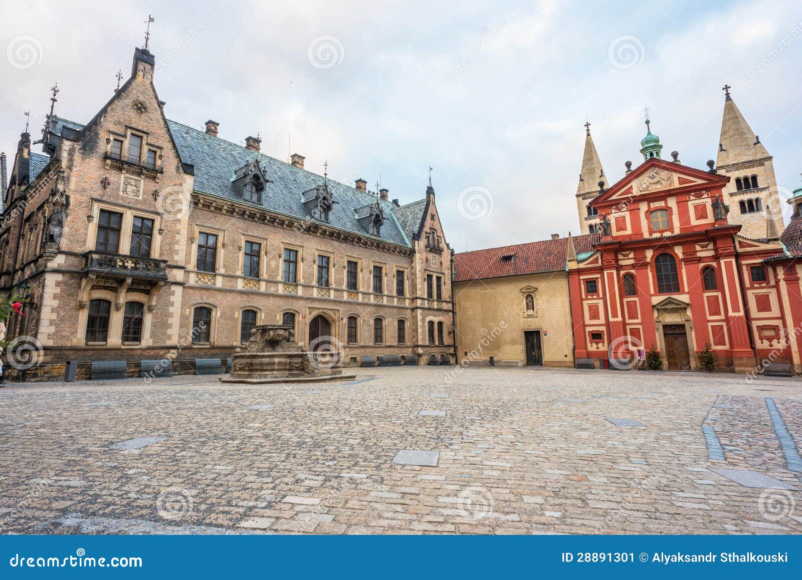 St. George S Square in Prague Castle Stock Image - Image of bohemia ...