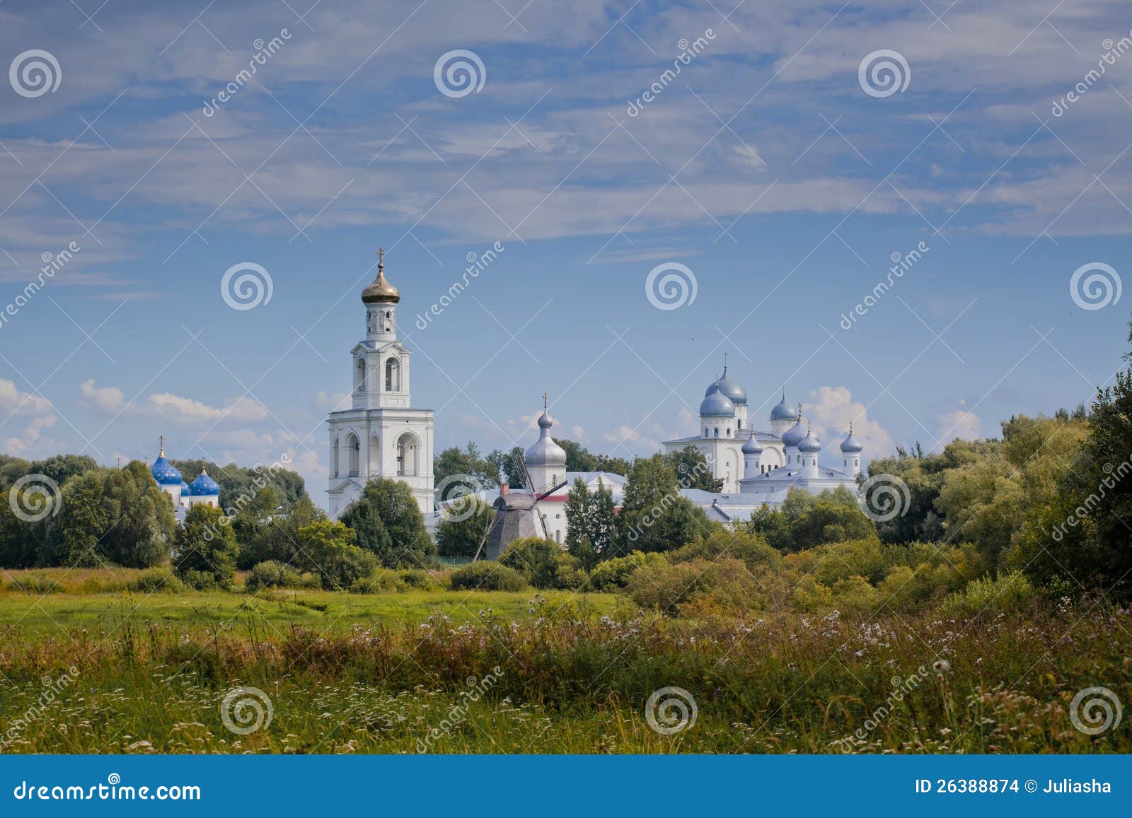 The St. George S (Yuriev) Monastery Stock Photo - Image of architecture ...