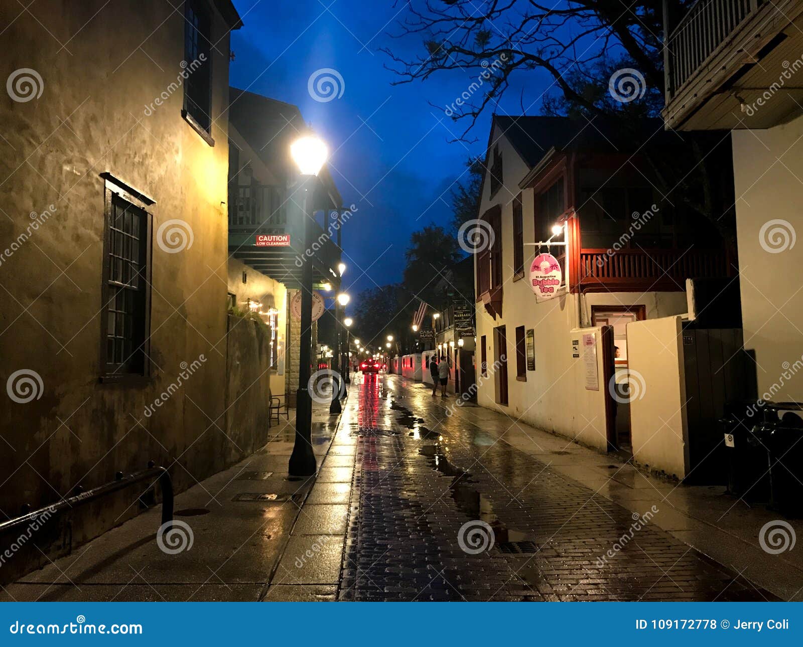 St George Street, St Augustine, Florida Redactionele Stock Foto - Image ...