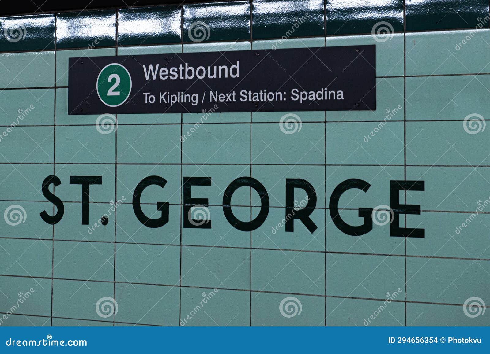 St. George Subway Sign in Toronto Editorial Stock Image - Image of ...