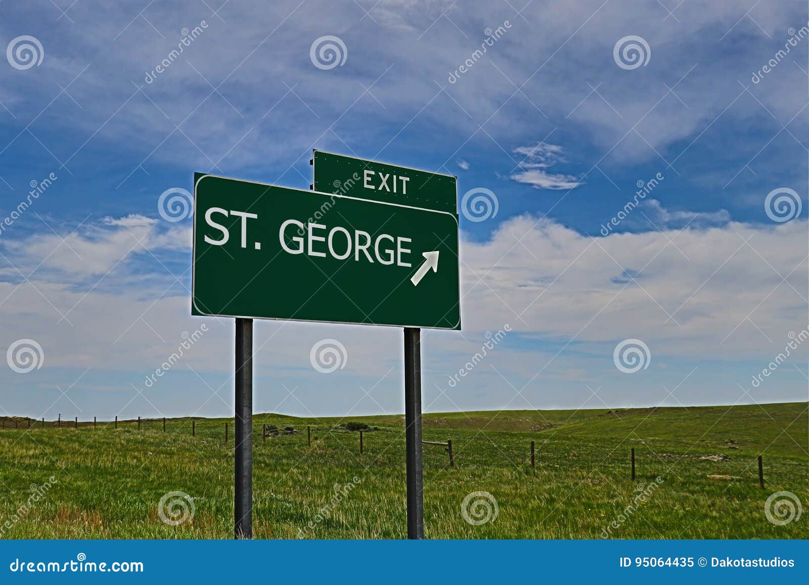 St. George stock image. Image of drive, direction, highway - 95064435