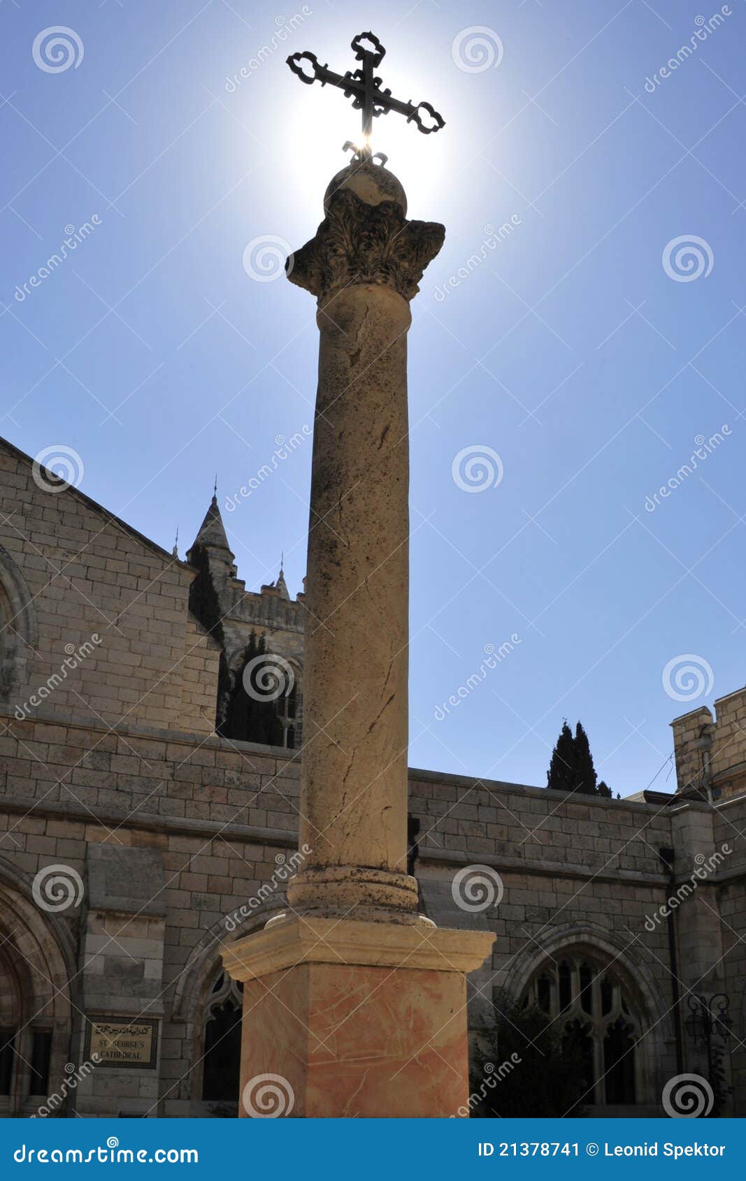 St. Georges Cathedral in Jerusalem. Stock Image - Image of saint ...
