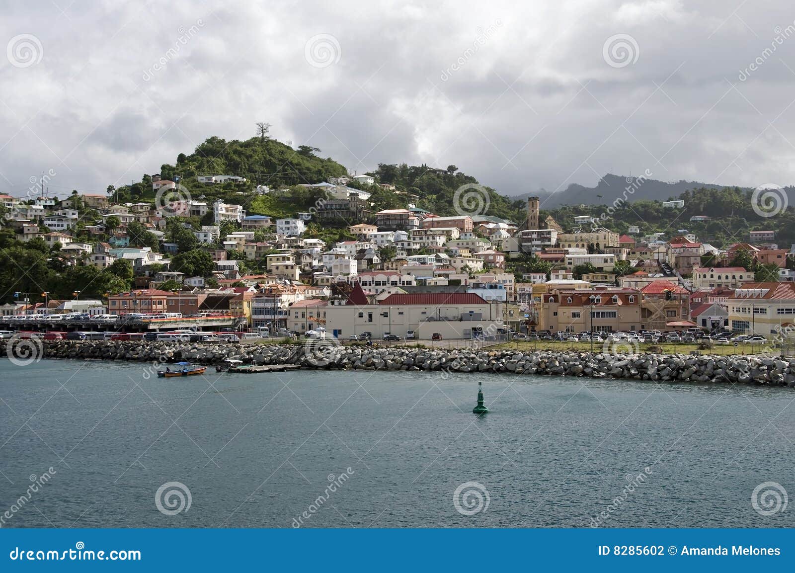 St. Georges Grenada. stock photo. Image of city, west - 8285602