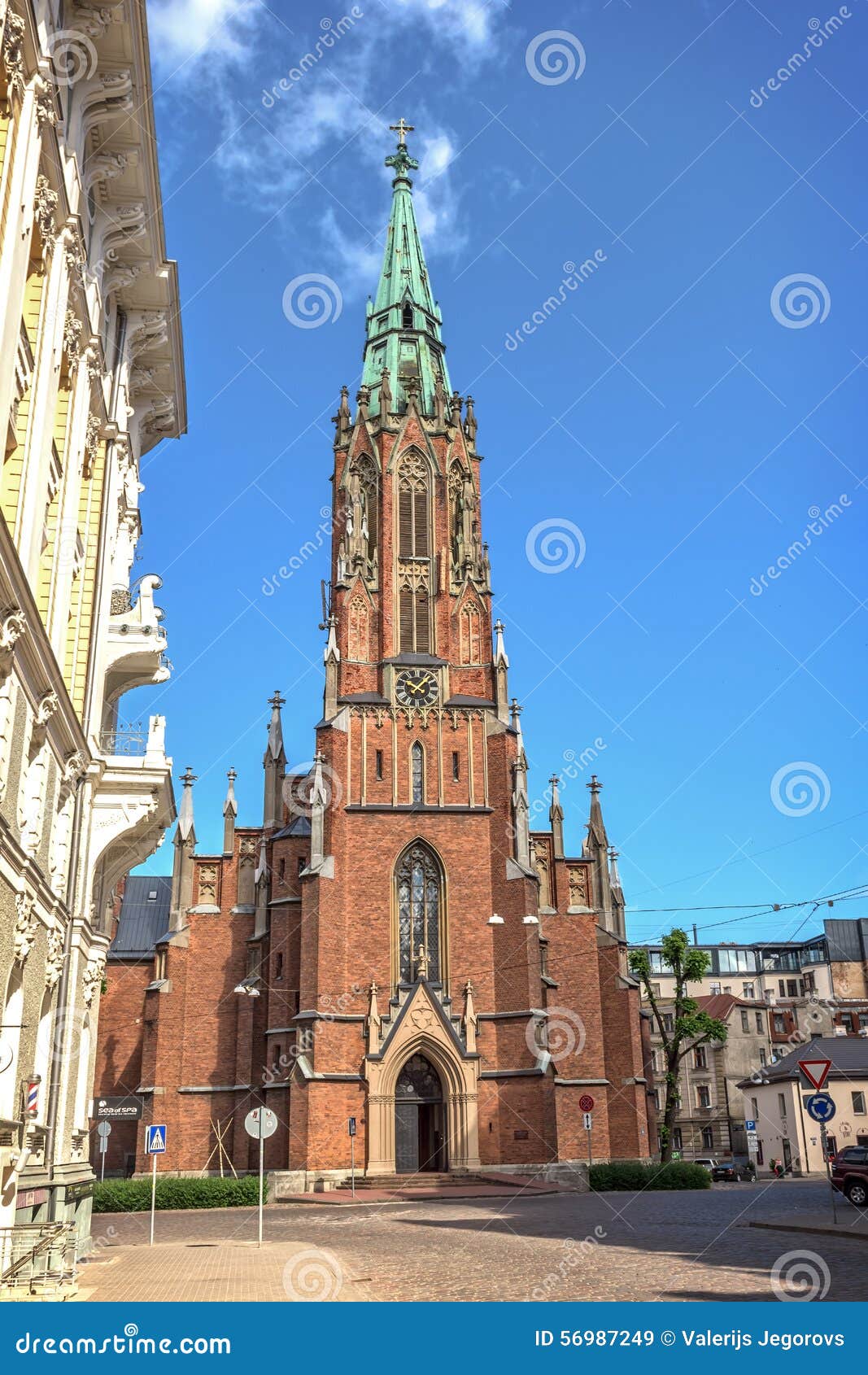 St Gertrude Old Church, Riga Immagine Stock Editoriale - Immagine di ...