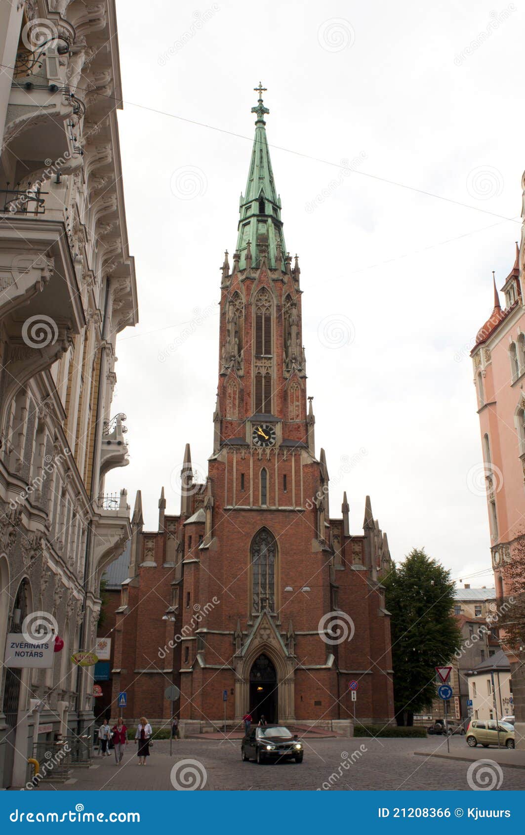 St. Gertrude Old Church, Riga, Latvia Editorial Photo - Image of gothic ...