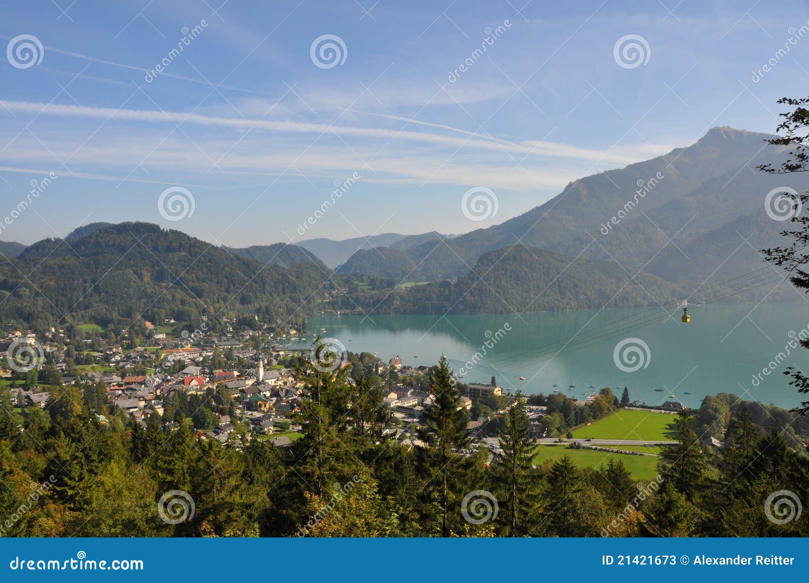 St. Gilgen, Austria stock image. Image of alpine, scenics - 21421673