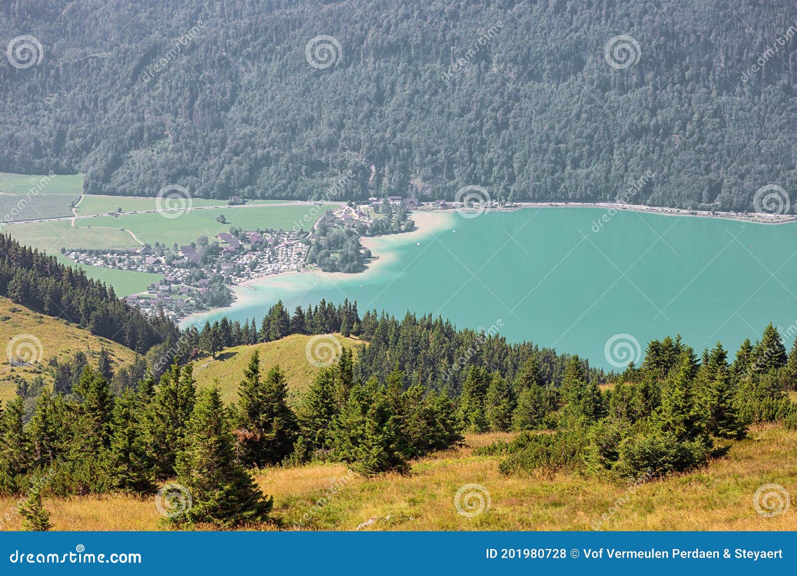 St. Gilgen and Lake Wolfgang Stock Photo - Image of house, lake: 201980728