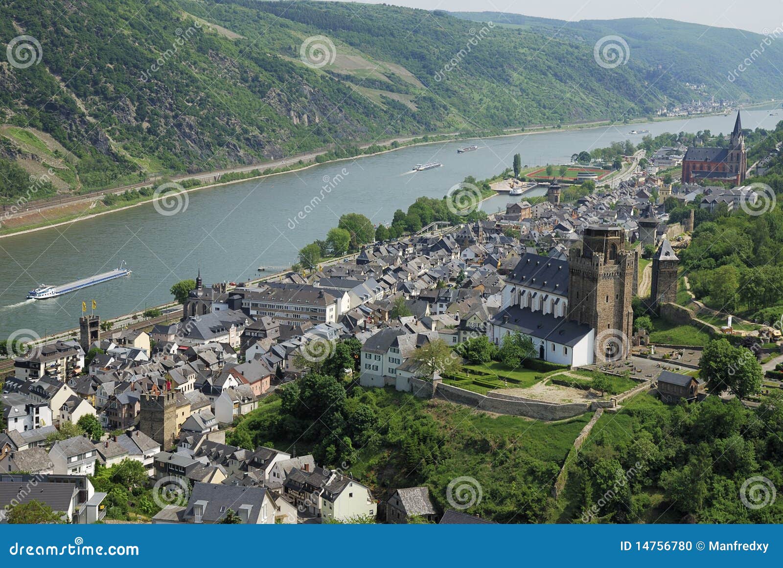 St. Goar stock photo. Image of village, church, europe - 14756780