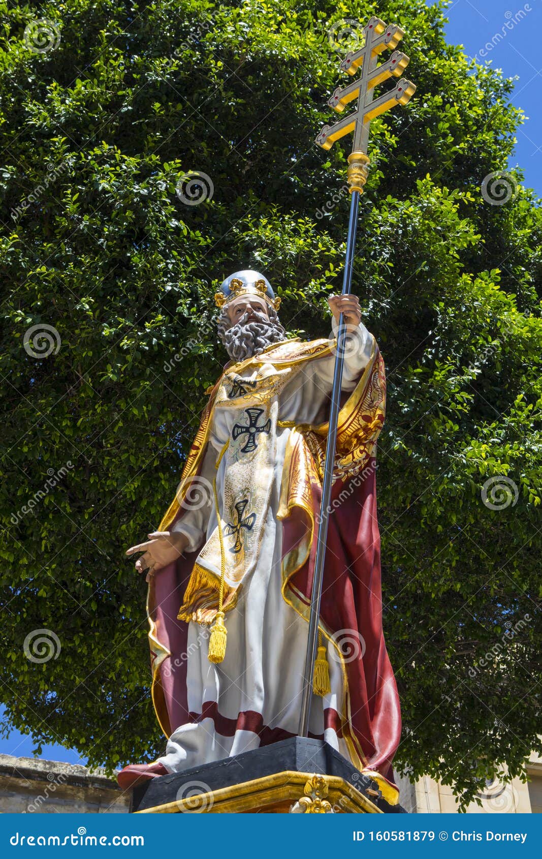 St. Gregory Statue in Independence Square on Gozo Stock Image - Image ...