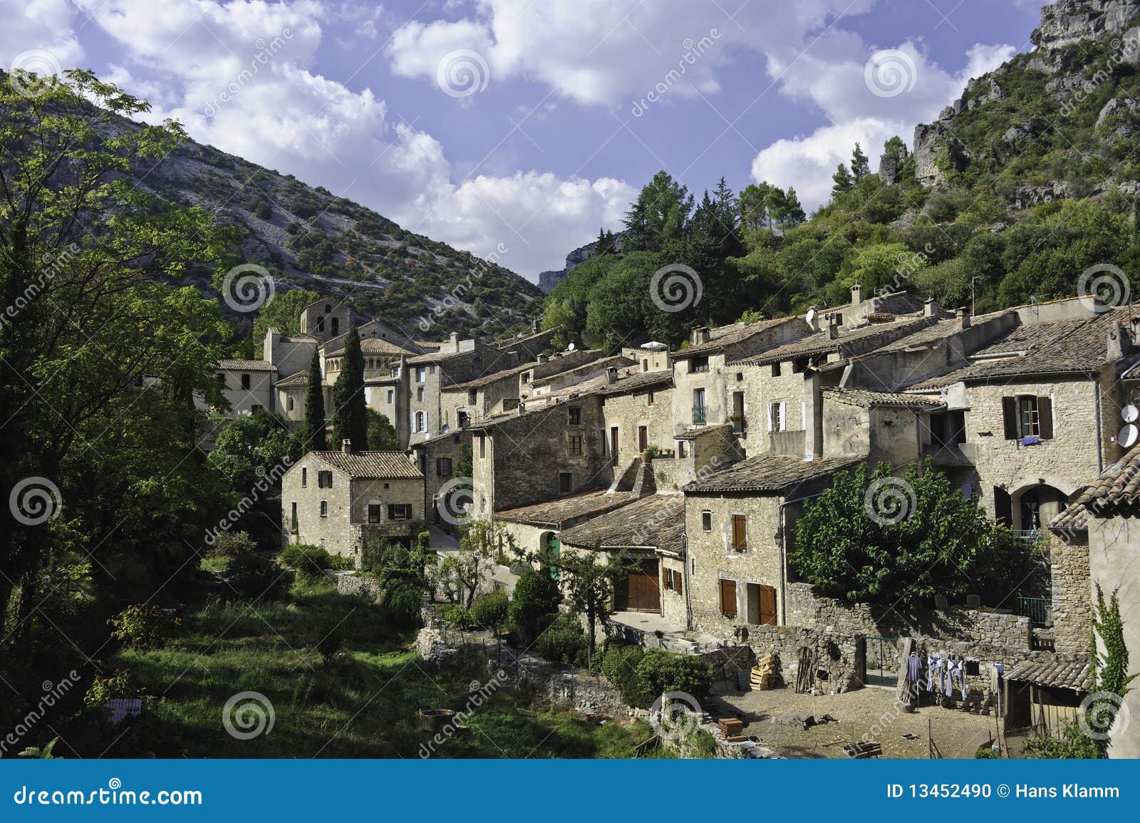 St. Guilhem-le-desert stock photo. Image of monastery - 13452490