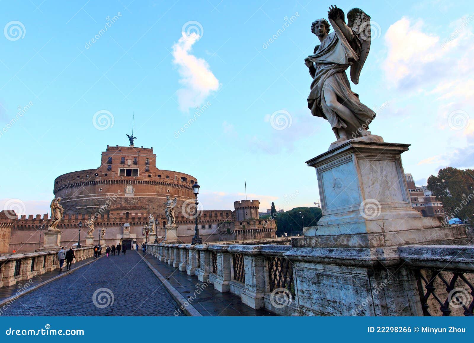 St. Het Kasteel Van De Engel, Rome Stock Foto - Image of kasteel ...