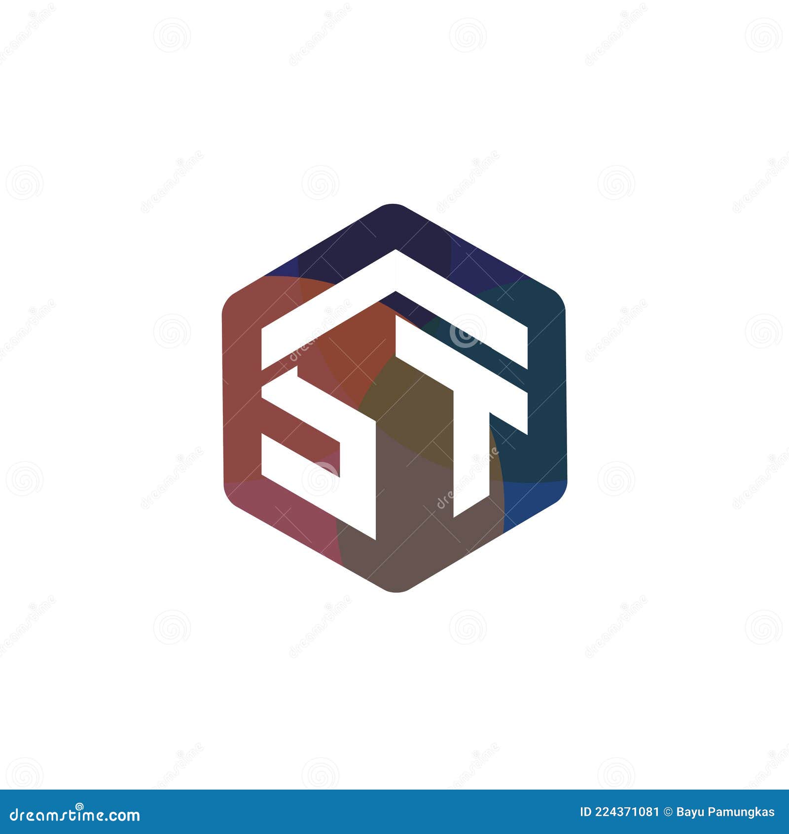 Letter ABC, ACB, BAC, BCA, CAB, CBA Hexagonal Technology Logo Set ...