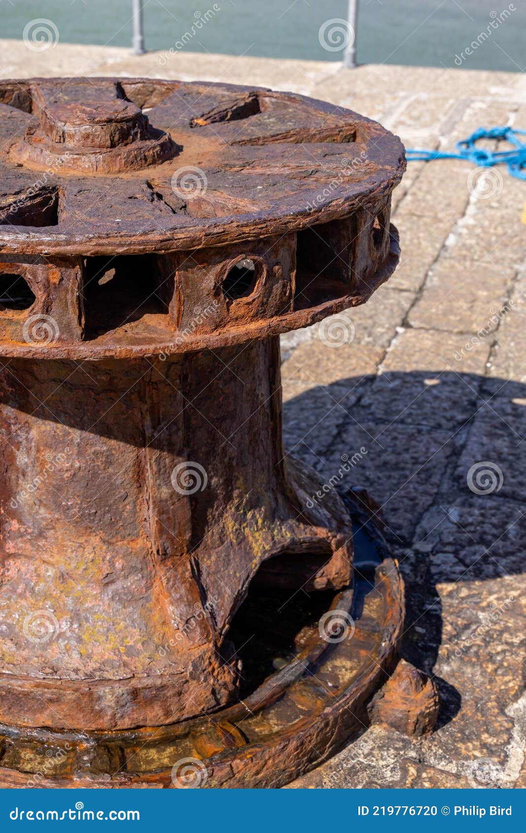 Old Rusty Windlass Capstan at St Ives, Cornwall on May 13, 2021 Stock ...