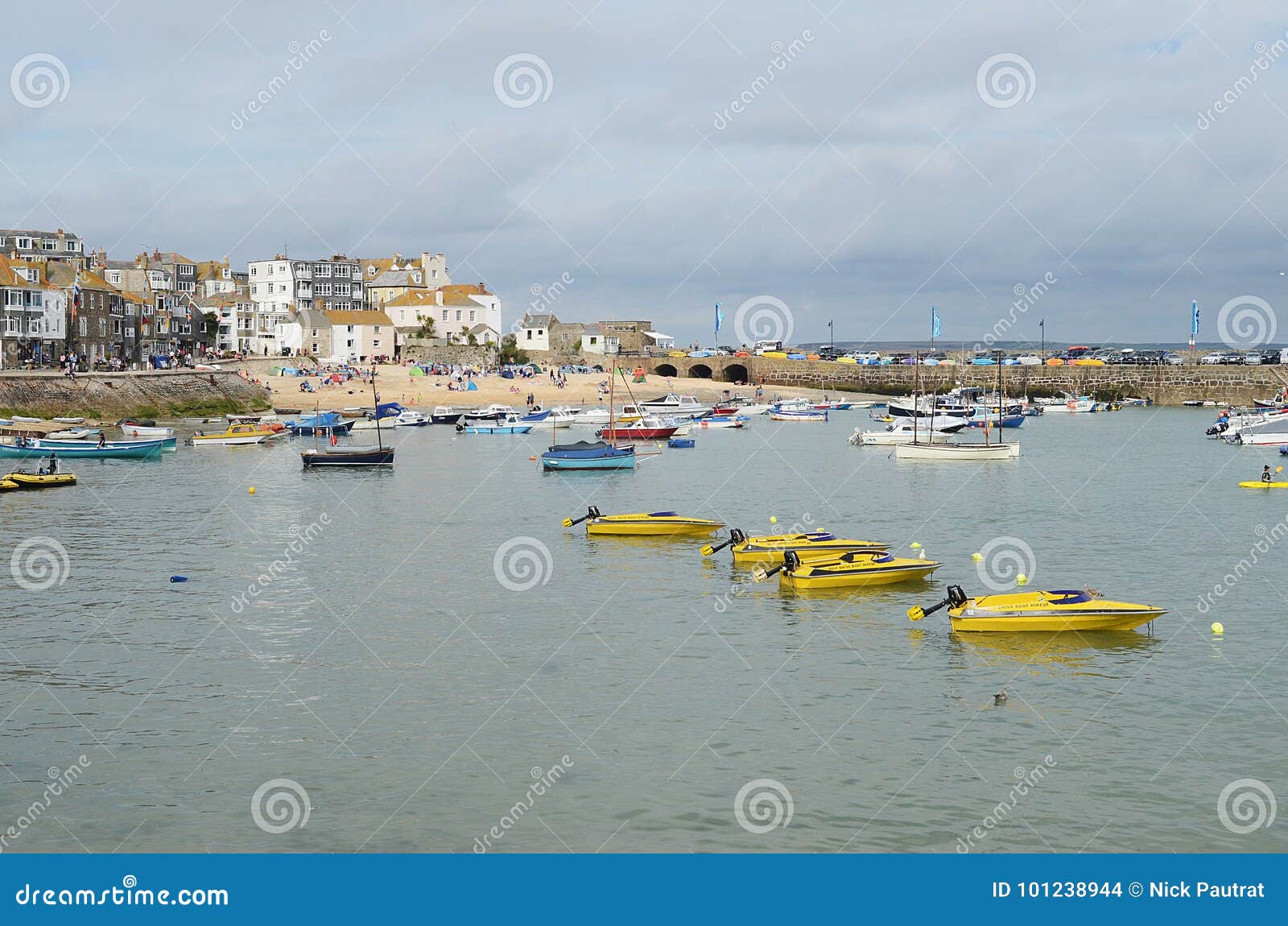 St Ives port in Cornwall editorial stock image. Image of port - 101238944