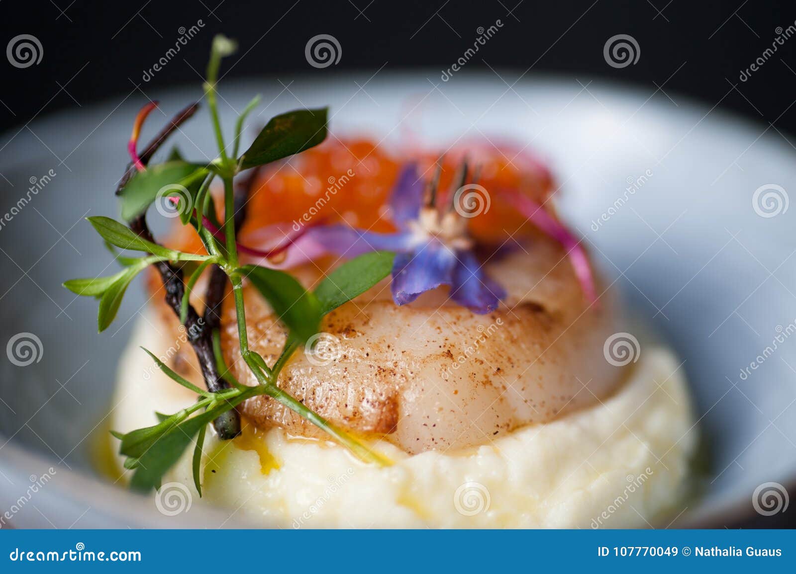 St jacques shell stock image. Image of dish, kitchen - 107770049