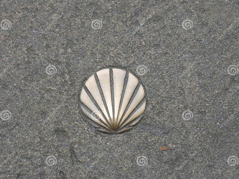 St. James Shell Symbol of the Way Stock Image - Image of walk, holy ...