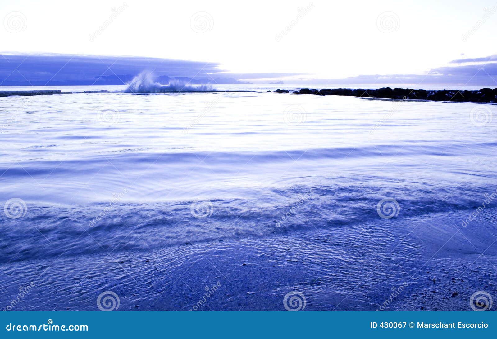 St James - Wave Splashing Against Tidal Pool Picture. Image: 430067