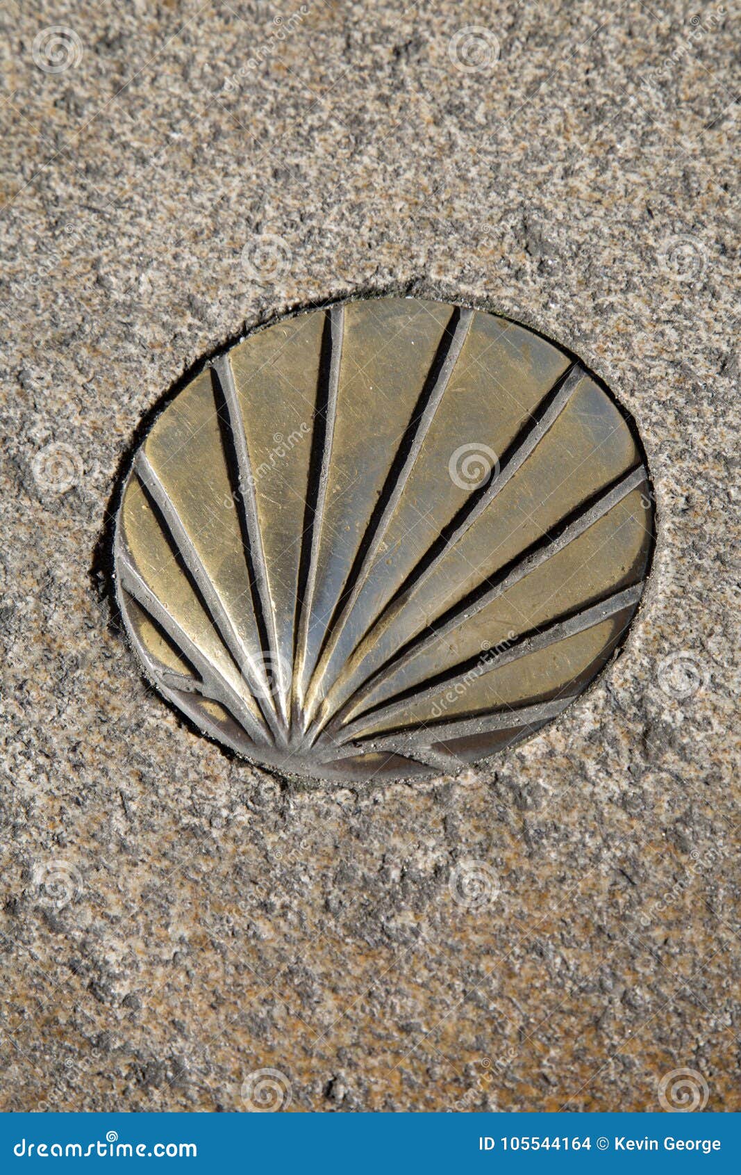 St James Way Shell Symbol, Santiago De Compostela Photo stock - Image ...
